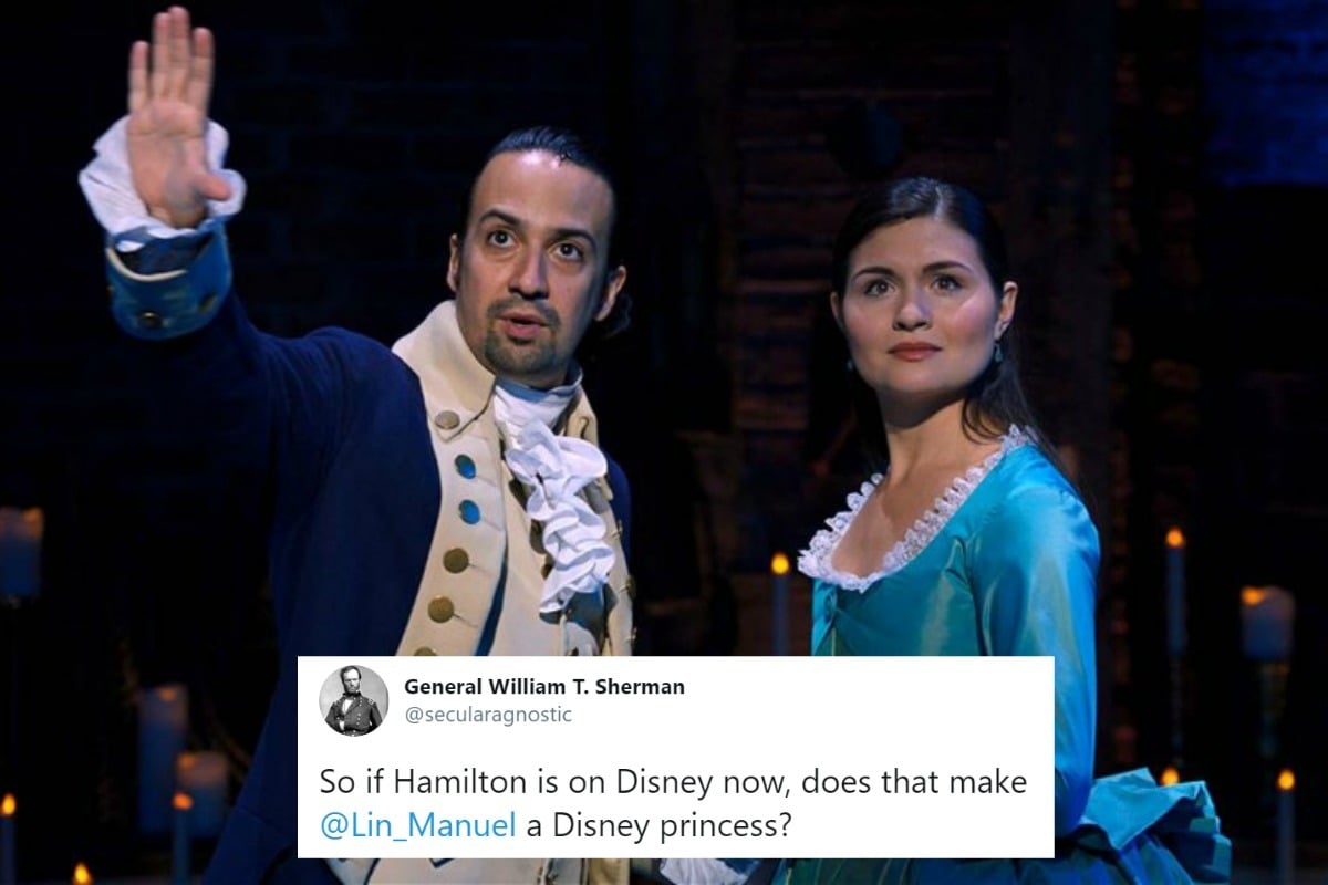 The 21 best reactions to Hamilton on Dinsey Plus.