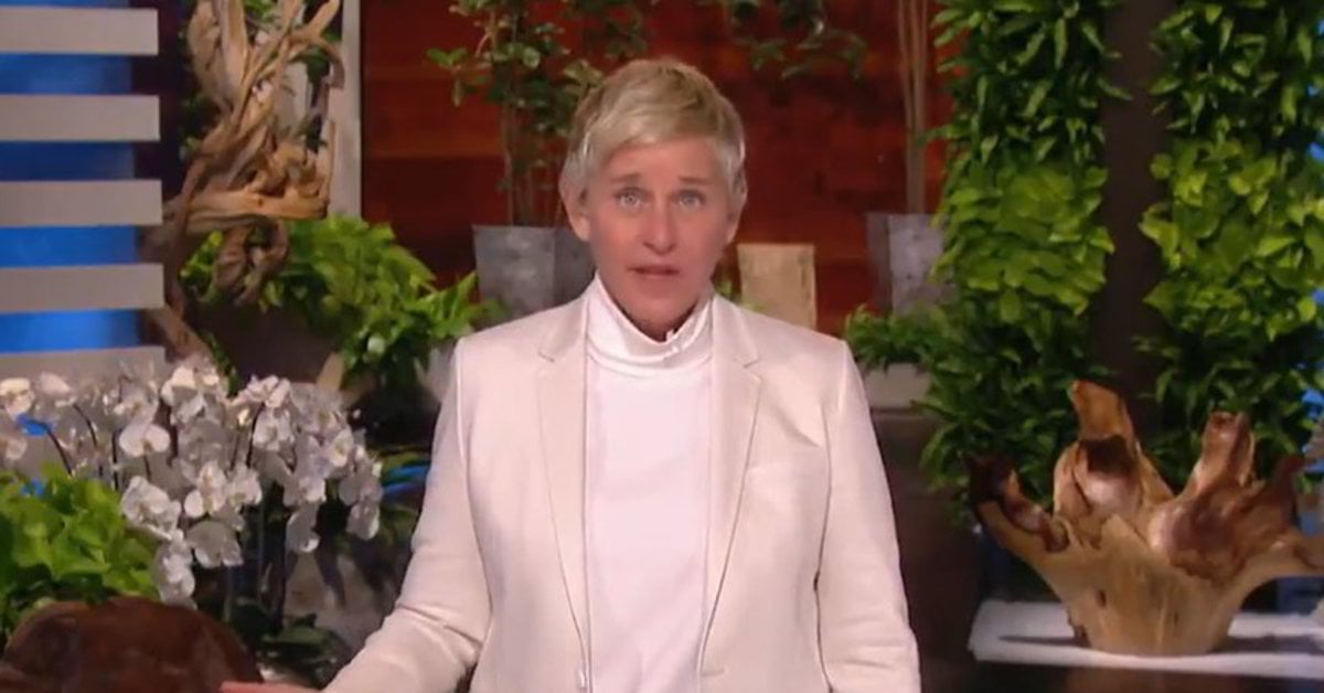 Ellen apology monologue, and the public reaction.